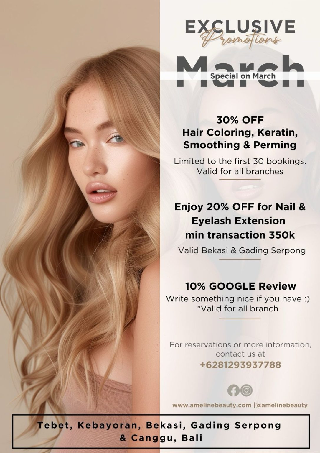 Contact - Ameline Beauty | Best Nail & Beauty Salon in Indonesia